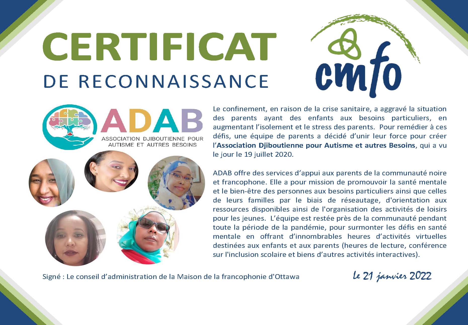Association Djiboutienne pour Autisme et autres Besoins (ADAB) | Maison ...